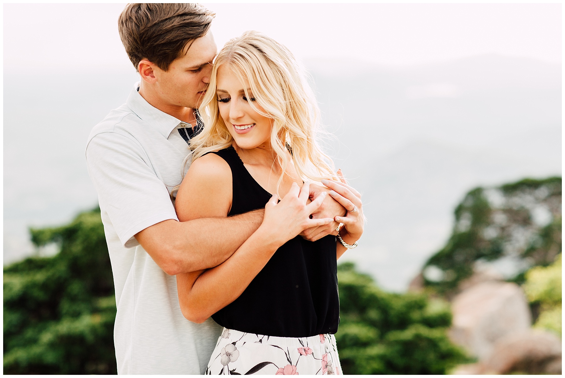 Chandler + Collin Mt. Scott Engagement Session - Mary Keen Photography