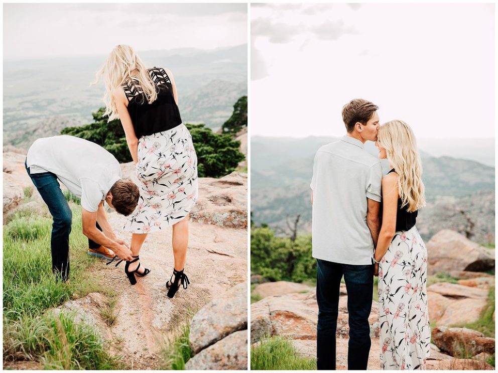 Chandler + Collin Mt. Scott Engagement Session - Mary Keen Photography
