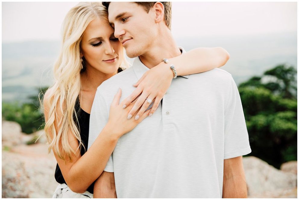 Chandler + Collin Mt. Scott Engagement Session - Mary Keen Photography