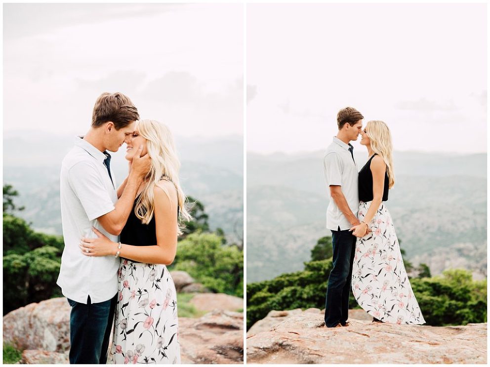 Chandler + Collin Mt. Scott Engagement Session - Mary Keen Photography
